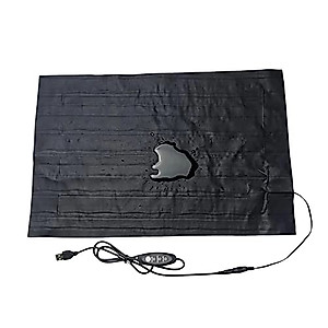 Pet Heating Pad, 5V 2A USB Pet Warmer Heating Pad Electric Heater Pad Winter Warm Carpet for Animals Pet Heater Mat Carpet (Large)