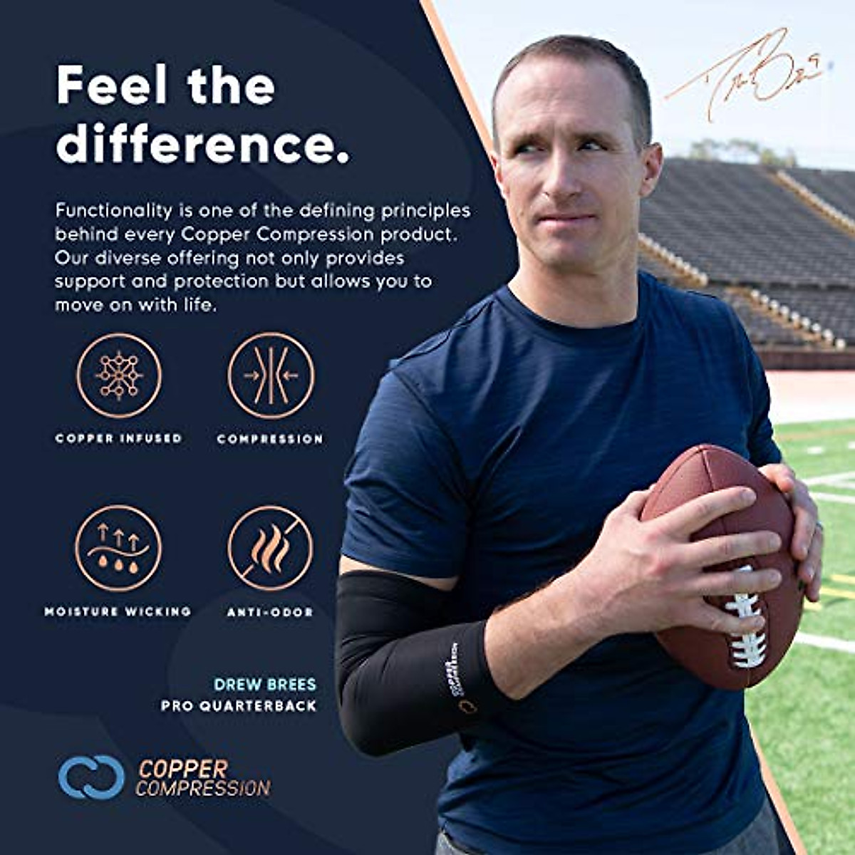 Copper Compression Plantar Fasciitis Night Splint - Drop Foot Orthopedic Brace and Dorsal Planter Fasciitis for Right or Left Foot. Night Splints Support Sleep, Recovery, Tendonitis, Arthritis