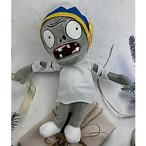 JHESAO 12" Plants and Buckethead Zombies Plush Toys Normal Zombies PVZ Plushies 1 2 Stuffed Soft Doll Buckethead Zombies New