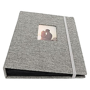 Photo Album, Mini Large Capacity Delicate Lightweight Photo Album for Ticket (Grey)