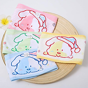 EXCEART 4pcs Baby Belly Binder Cartoon Umbilical Cord Band Navel Band Abdominal Binder Wrap belly band,hernia belt for Newborn Baby Infant