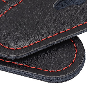 VBESTLIFE Archery Bow Limb Tip Protector, 1 Pair Bow Tip Protector Leather Bow Tip Guard for Outdoor Hunting Recurve Bow (Black)