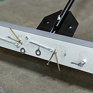 NEIKO 53416A 24” Rolling Magnetic Sweeper with Wheels, 30 Pound Capacity, Adjustable Handle & Floor Magnet Clearance Height, Metal Pick Up and Nail Magnet, Floor Sweeper for Construction, Shop, Etc.