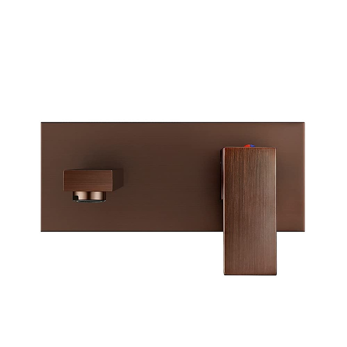 Mixer Taps Compatible with Bathroom Bath Brass Basin Faucet, Wall Mounted Mixer Tap, Hot and Cold Sink Bathroom Kitchen Brushed Grey Wall Mounted Bathroom Faucet Basin Taps ，Faucet