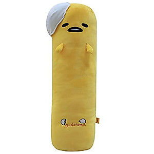 Vickstco The Lazy Cute Egg Soft Long Throw Sleeping Pillow Lifelike Cartoon Pillows Home Decor