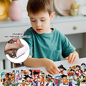 100PCS Cartoon Stickers Classic Anime Waterproof Vinyl Stickers for Water Bottle Car Laptop Phone Skateboard Graffiti Aesthetics Decals Pack for Kids Boys Girls Teens Adult