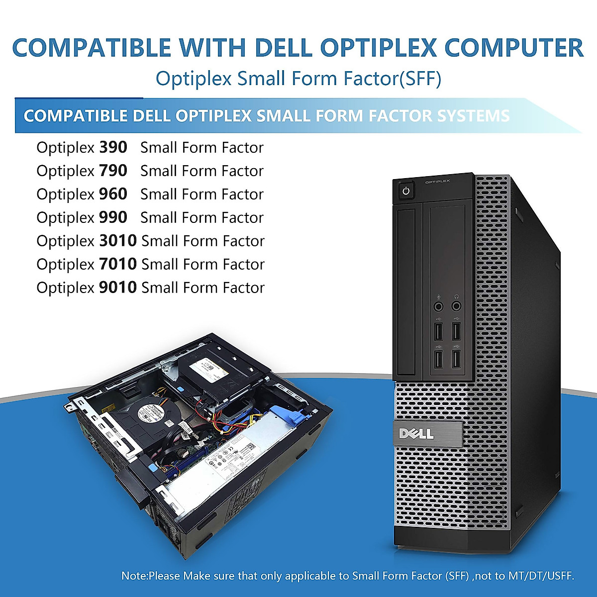 POINWER H240AS-01 H240AS-00 L240AS-00 2TXYM 3WN11 240W Optiplex 7010 SFF Power Supply for Dell Optiplex 390 790 960 990 3010 9010 Small Form Factor Systems CCCVC 3RK5T ac240as-00 D240ES-00