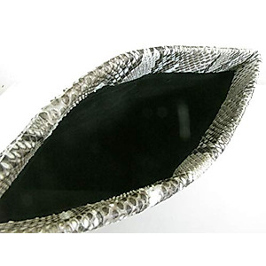 Pelgio Genuine Python Snake Skin Leather Soft Fold Clutch Bag Purse (Scale Reticulated Matte Natural)