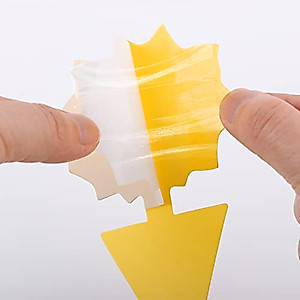 Landisun Fruit Fly Sticky Traps 48PCS Fungus Gnat Traps Bug Traps Gnat Killer for Indoor Outdoor House Kitchen Plants Whitefly Mosquitos Flying Insects JPM0149 Yellow