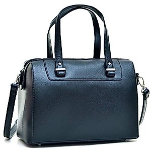 Faux Leather Handbags Barrel Top Handle Satchel Bag Shoulder Bag for Women