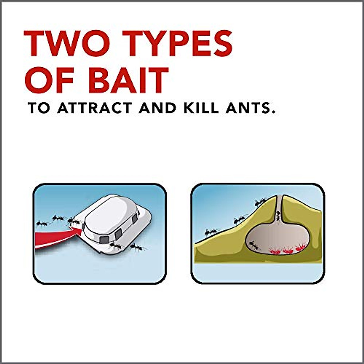 Raid Max Double Control Ant Baits, Household Use Defense System to Control Bugs, Dual Bait Technology (0.28 Ounce (Pack of 1))