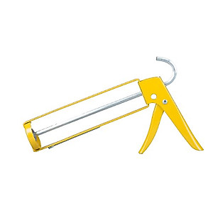 Dripless Contractor Professional Open-Frame Hex Rod Caulk Gun SH200 | No Drip Metal Caulking Gun for 10oz Sealant and Adhesive Silicone Cartridges or Tubes | 10:1 Thrust Ratio | Contractor Grade