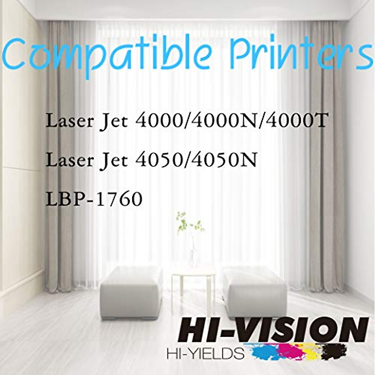 HI-Vision Compatible C4127X Toner Cartridge Replacement for HP 27X 4127X 4127 Work with Laserjet 4000 4000n 4000t 4000tn 4000se 4050 4050n 4050t 4050tn 4050se Printer (1Pack, Black)