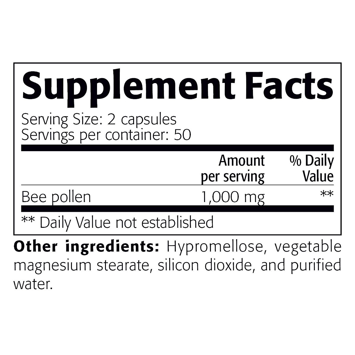 NEW ROOTS HERBAL Bee Pollen 1000mg (100 Count) | All Natural Bee Pollen Capsule Supplement | Rich in Minerals, Vitamins & Essential Amino Acids for Antioxidant Support and Bee Vitality | Non-GMO