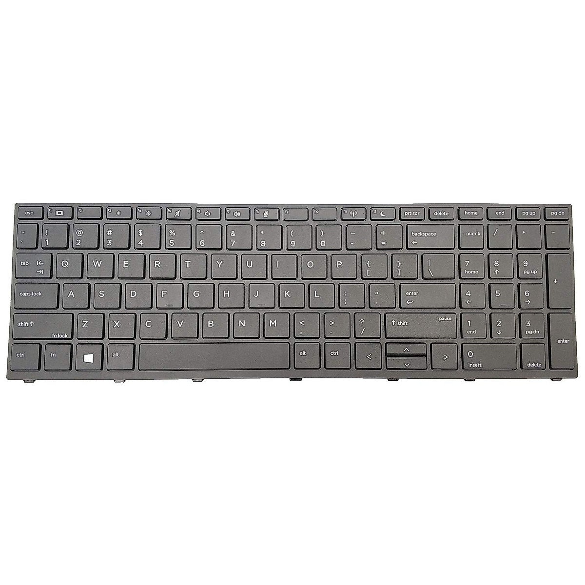 Sierra Blackmon US Layout Notebook Keyboard for HP ProBook 450 G5/455 G5/470 G5 Series, Black, No Backlight, 9z.nefsq.001 nsk-xk0sq 450 G5