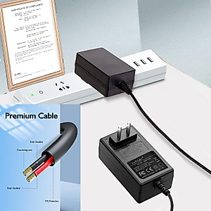 UpBright 24V 1.5A AC/DC Adapter Compatible with Geniani Huron G-1011-4LW G-1012-4LB G-HRN-4LB Ultrasonic Cool Mist Humidifier DZ36WGL-240150U 24VDC 1500mA Switching Power Supply Cord Battery Charger