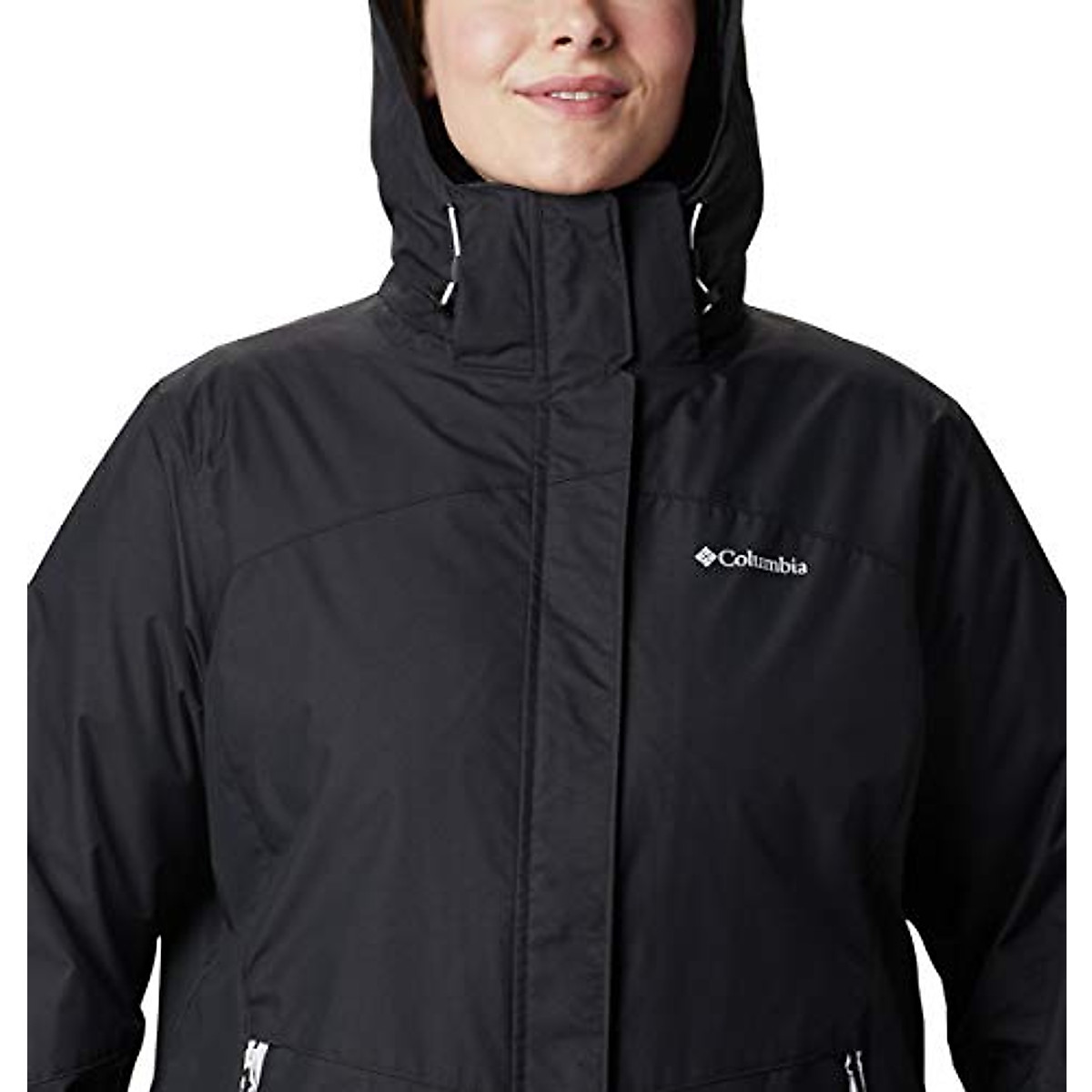 Columbia Women’s Bugaboo II Fleece Interchange Winter Jacket, Waterproof & Breathable, Black, Medium