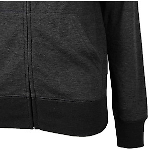 MAJECLO Women's Active Slim Fit Zip-Up Hoodie Jacket Long Sleeve Sweatshirt (Medium, Slim_Charcoal)