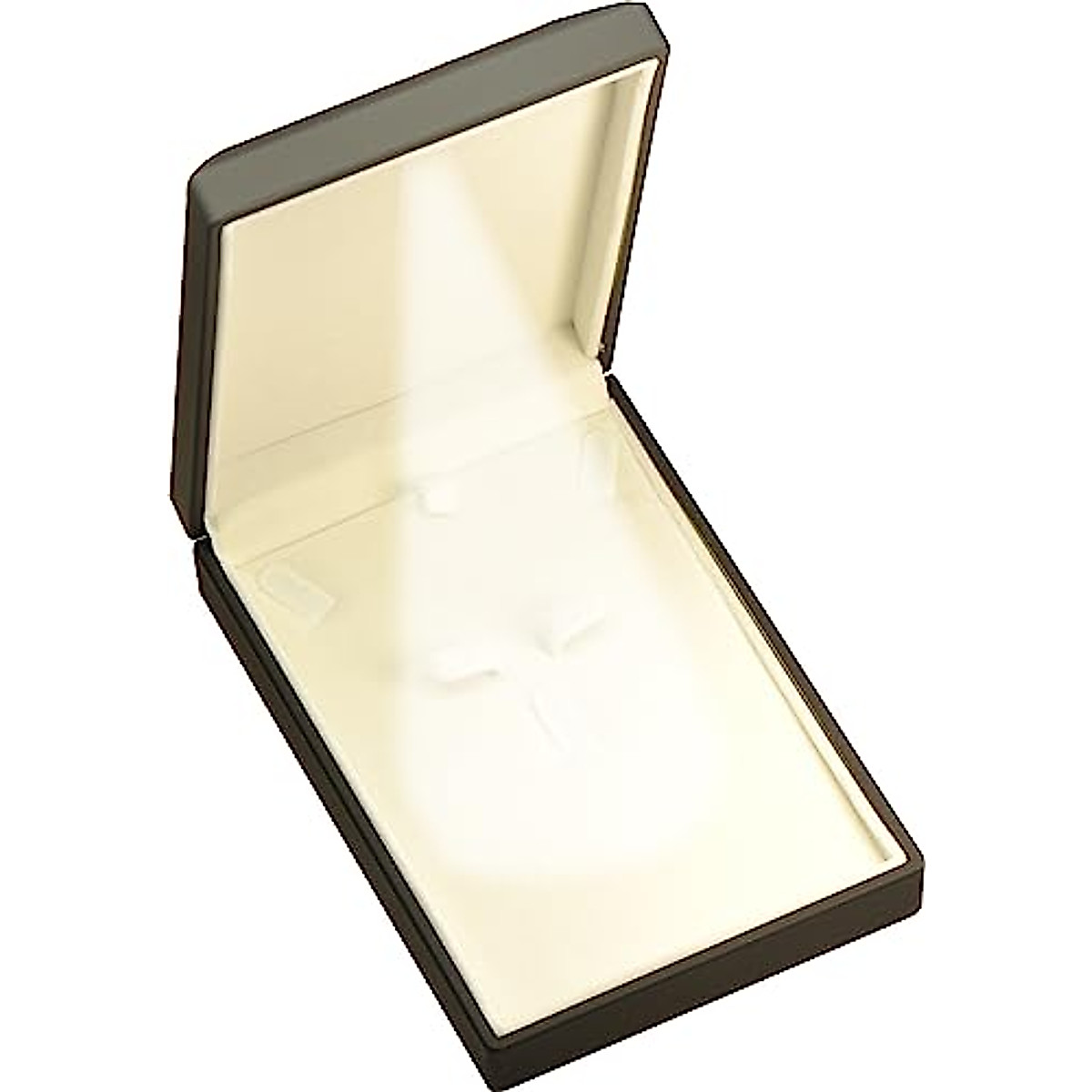 The Jewellery Pak LED Black Necklace Pendant Box for Engagement, Wedding…Luxury LED Necklace Earrings Sets Jewelry Gift Holder Box with Light for Men for Women