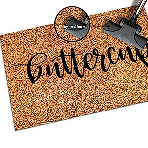 SILYHEART It Always Protects Always Trusts Always Hopes Always Perseveres Coir Door Mat Doormats Farmhouse Family Quote Durable Coir Non Slip Mat for Outside Home High Traffic Area 16x24in