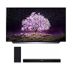 LG OLED65C1PUB 65" 4K Ultra High Definition OLED Smart C1 Series TV with an 2.1 Ch. High Resolution Audio Sound Bar with DTS Virtual:X Sound (2021)(USED)