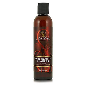 As I Am Curl Clarity Shampoo - 8 ounce - with Coconut, Amla & Tangerine - Gently Cleanses Curly Hair - Vegan & Cruelty Free - Sulphate Free - Parabens Free - Phthalate Free