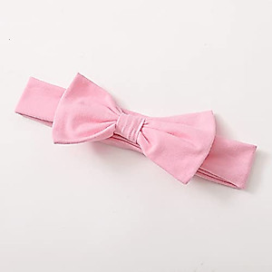 MoryGooder Newborn Girl Outfits Knotted Gown Baby Newborn Sleepers Coming Home Outfits for Baby (Light Pink,0-6 Months)