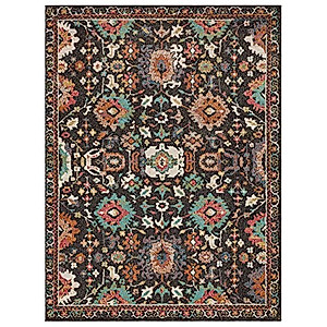 Mohawk Home Norwood Charcoal Grey 6' x 9' Whimsy Area Rug Perfect for Living Room, Dining Room, Office