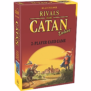 Rivals for CATAN Card Game DELUXE EDITION - Build, Trade, and Conquer with Enhanced Components! Family Game for Kids & Adults, Ages 10+, 2 Players, 45-60 Minute Playtime, Made by CATAN Studio