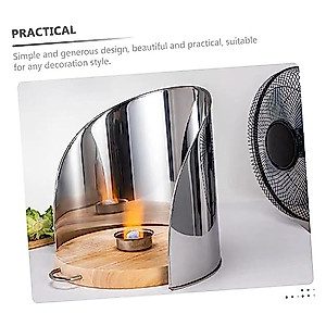 Zerodeko Chopping Board Guard Butter Board Cooking Sink Screen Round Cutting Board Metal Screen Dirt Spatter Guard Chopping Board Oil Baffle Kitchen Grease Shield Screen Barrier Safety Mask