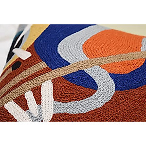 Kandinsky Modern Throw Pillow Cover - Red Intuitive | Abstract Pillow | Modern Couch Pillow| Contemporary Pillows | Outdoor Pillow | Mid Century Chair Cushions | Handmade Wool Size 18x18