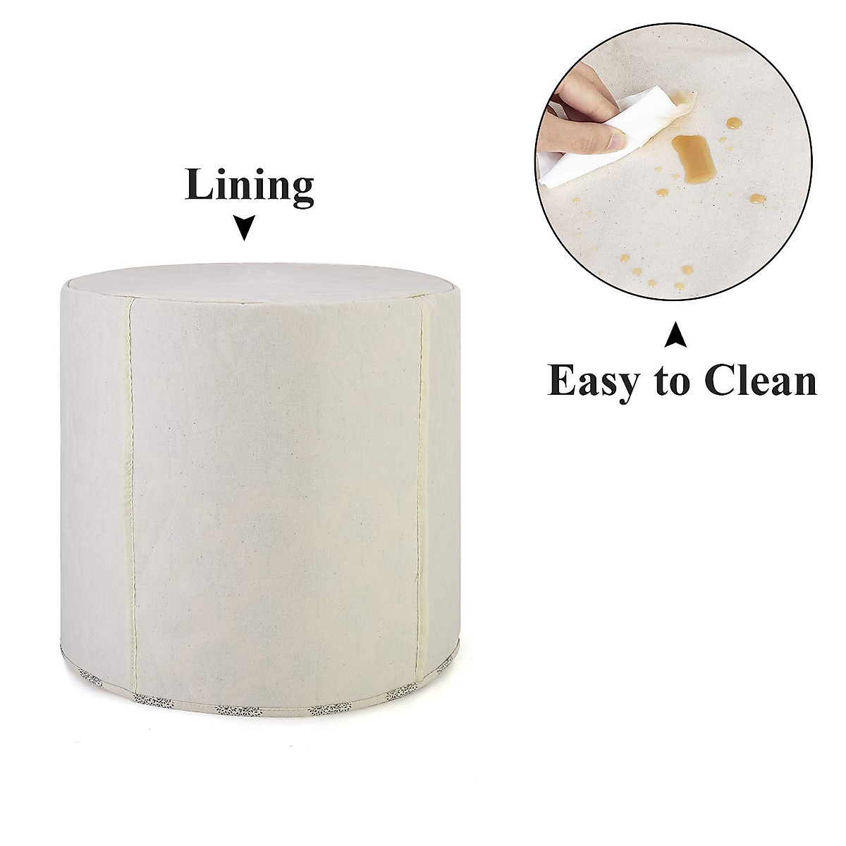 Yarwo Pressure Cooker Cover Compatible with 6.5 qt and 8 qt Ninja Foodi, Small Appliance Dust Cover with Top Handle and Pocket for Attachments, Tree