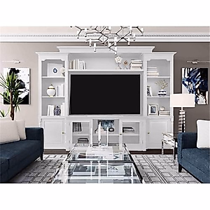 Tov Furniture Virginia Wood Entertainment Center for TVs up to 65" in White