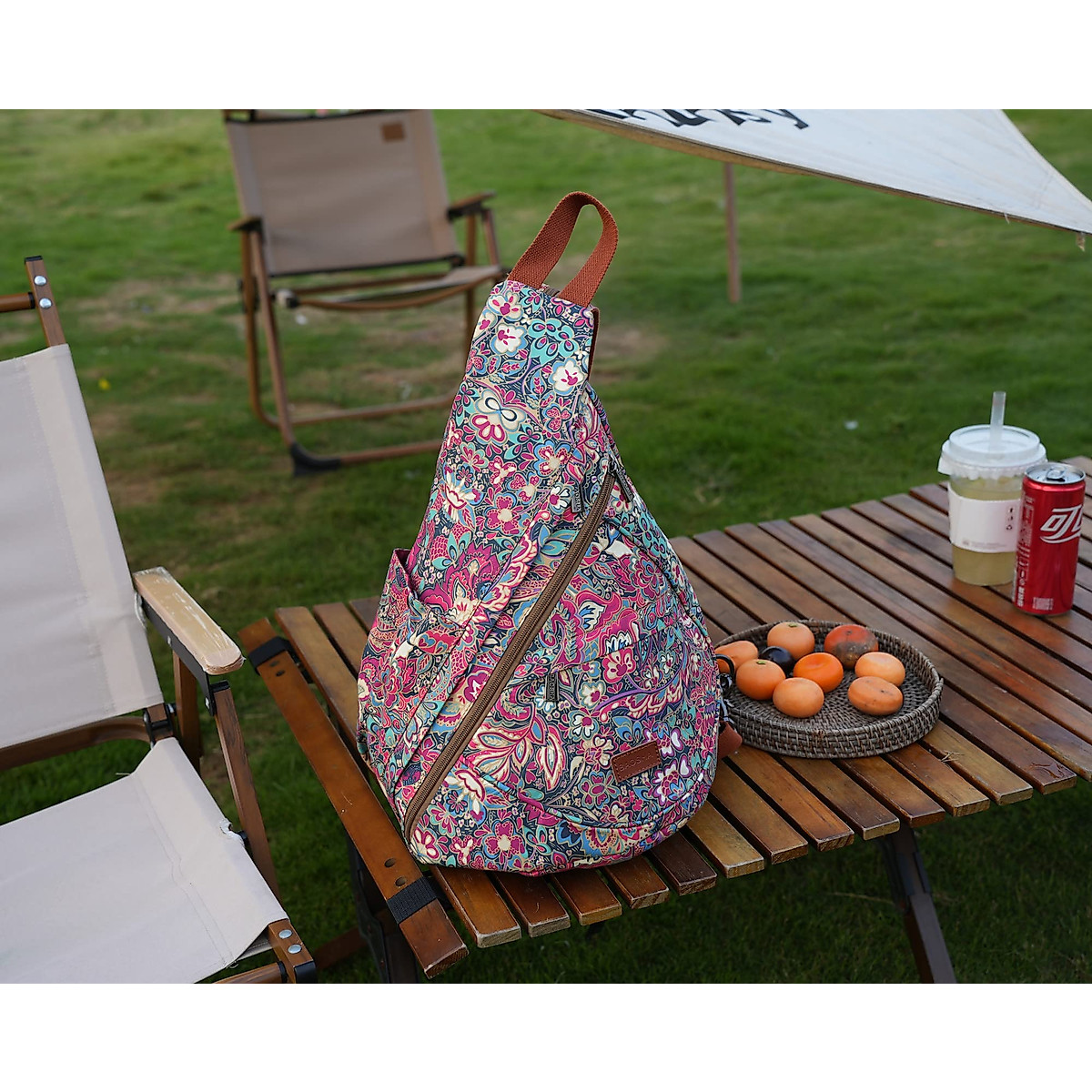 Baosha Women's Colorful Sling Bag Crossbody Backpack Shoulder Casual Daypack Outdoor Travel Hiking XB-10 (HS, Dual Shoulder)