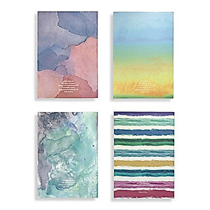 Miliko A5 Watercolor Series Softcover Notebooks/Journals/Diary Set-8.27 Inches x 5.67 Inches-4 Unique designed Notebooks Per Pack