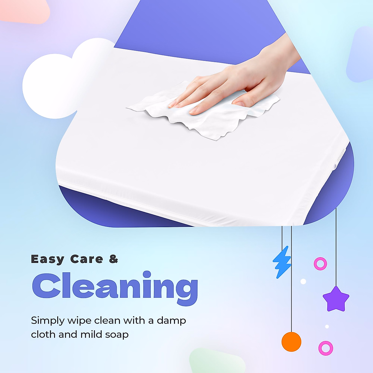 Custom Size 2" Thick Baby Mattress with Fitted Sheet - Waterproof Crib Mattress with Custom Size & Color Fitted Crib Sheet for Bassinet & Cradle