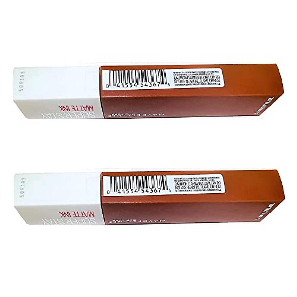 Pack of 2 Maybelline New York SuperStay Matte Ink Liquid Lipstick, Fighter # 75