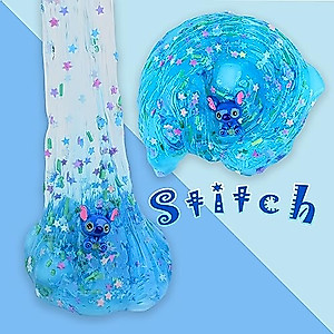 BeiyeiDei Jelly Cube Crunchy Slime, Clear Slime for Girls Boys, Non Sticky Slime Stress Relief Toy, and Party Prizes(8oz 200ml)