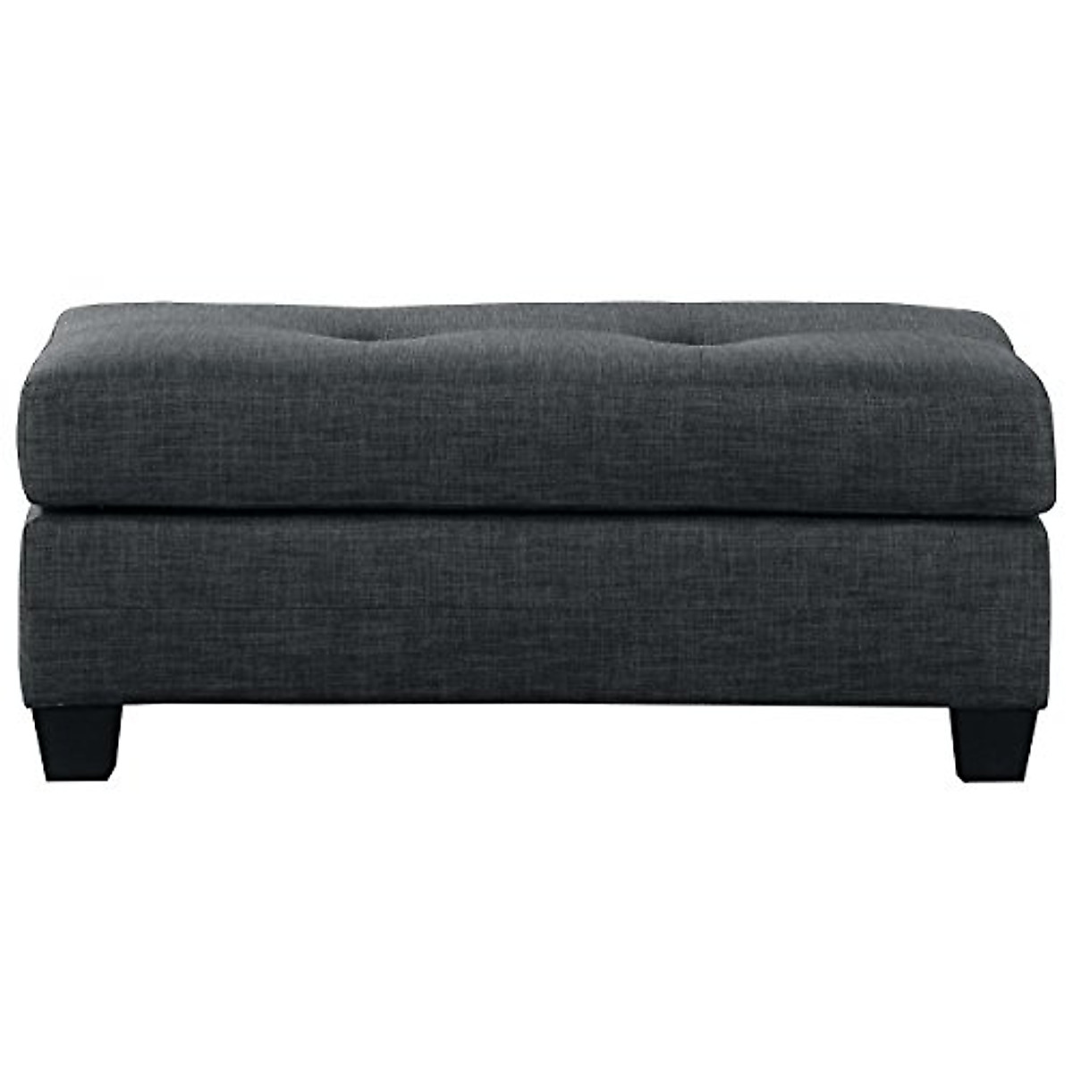 Homelegance Phelps 48" x 24" Fabric Ottoman, Gray
