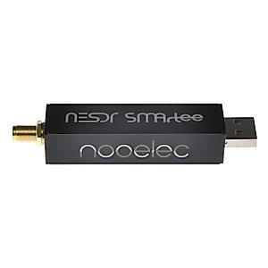 NESDR SMArTee v2 Bundle - Premium RTL-SDR w/Integrated Bias Tee, Aluminum Enclosure, 0.5PPM TCXO, SMA Input, Antenna Base & 3 Antennas. RTL2832U & R820T2-Based Software Defined Radio (SDR)