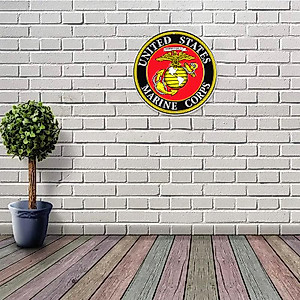 United States Marine Corps Decorative Wall Plate for Home, Office, or Man Cave. Very sturdy. 2 holes for easy hanging anywhere. Great gift for your fellow Marine. Officially Licensed product.