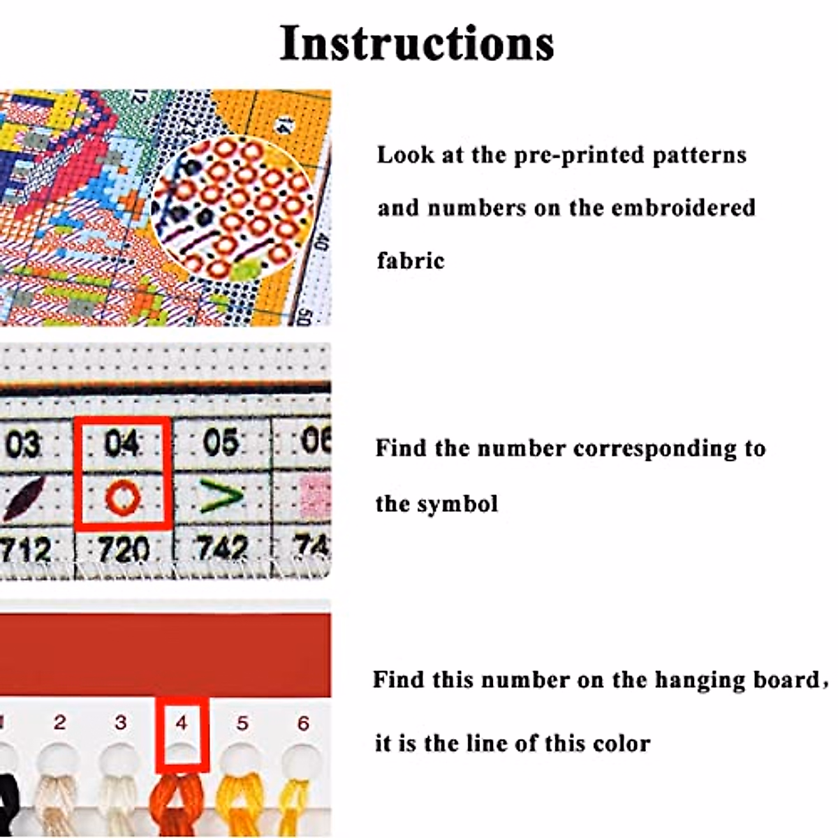 Maydear Full Range of Embroidery Starter Kits Stamped Cross Stitch Kits Beginners for DIY Embroidery 11CT 3 Strands - Beautiful Flowers 13×15(inch)