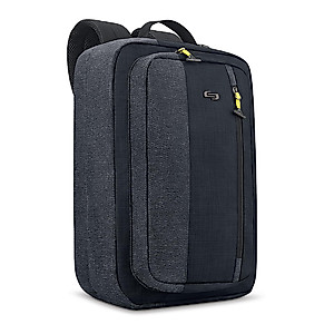 Solo Velocity 15.6 Inch Laptop Hybrid Backpack Briefcase, Navy/Grey