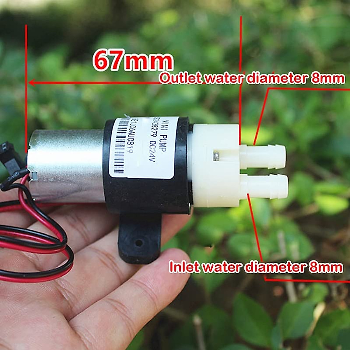 Submersible Sump Pump 24V Micro Diaphragm Pump 370 Motor Self-priming Pump Low Noise Large Flow Small Electric Pump Transfer Pump