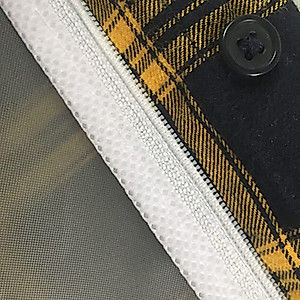 Yehorin Clear Garment Bags for Hanging Clothes, 48'' Plastic Dustproof Suit Bags Cover for Closet Storage, Zippered Garment bags Dress Cover Bags Clothes Protectors for Closet 10 Pack