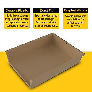 Strybuc Industries 45-90 Cabinet Drawer Insert, 20-1/2" Width x 4" Height, Plastic, 4.3" x 18.9" x 20.5"