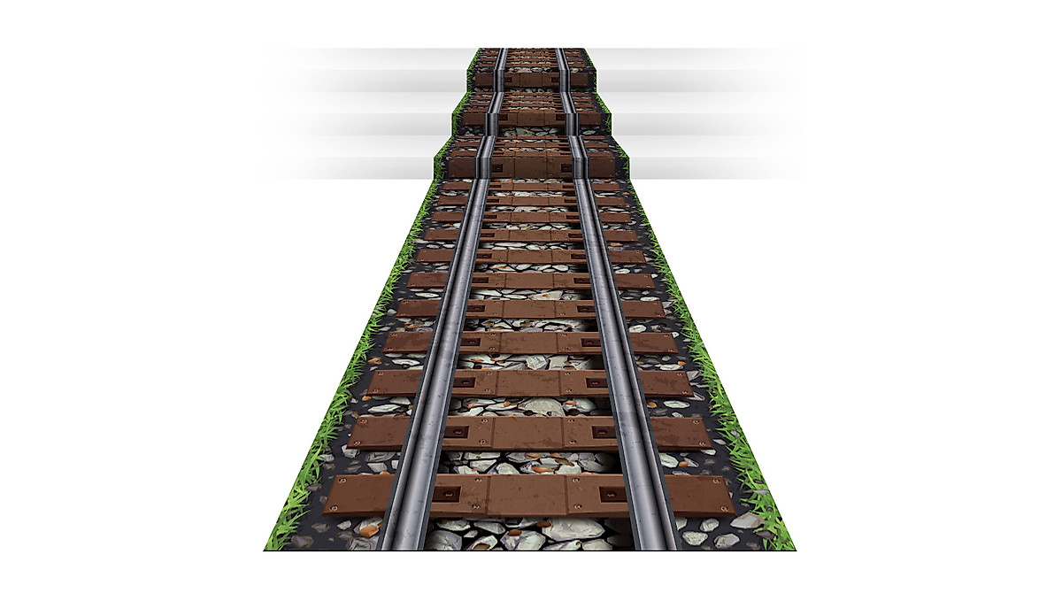 Wild West Party Decor: 24 Inch x 10 FT Railroad Track Aisle Runner
