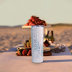 Swig Sip 20oz Skinny Tumblers - Double Wall Stainless Steel Vacuum Insulated Travel Coffee Mug Bridesmaid Gift (Laser Silver)