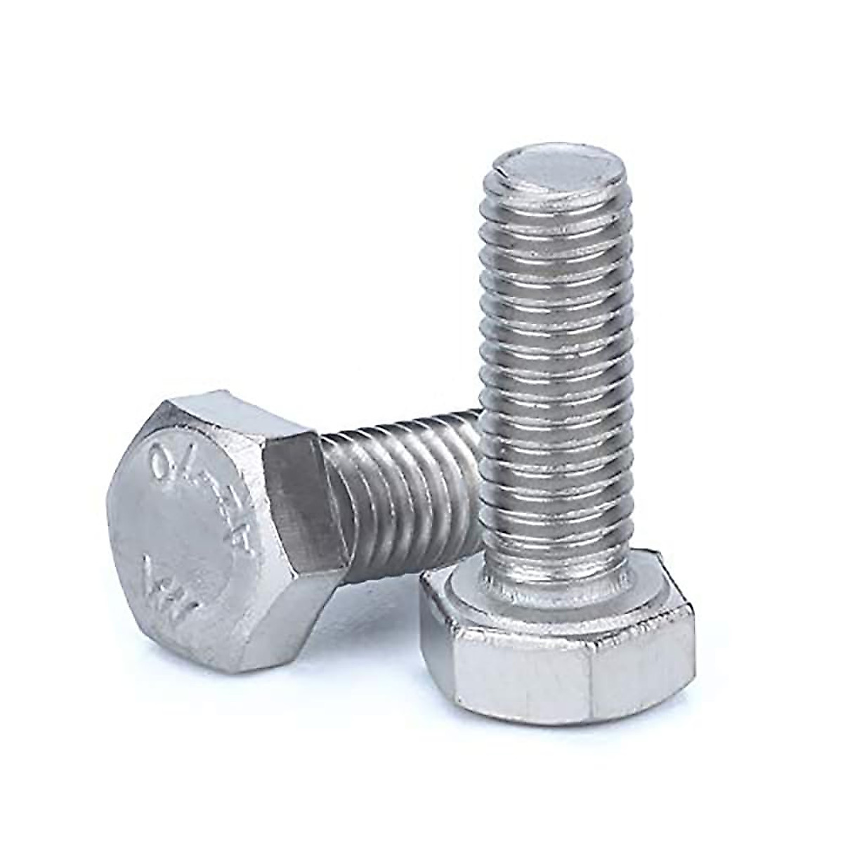 Ochoos Stainless Steel Rod 5pcs/lot M10x1.0 Fine Thread Hex Bolt Din933 M10 Pitch 1.0mm Length 12/16/20/25/30/35/40/45/50/60mm - (Thread Diameter: M10, Length: 16mm)
