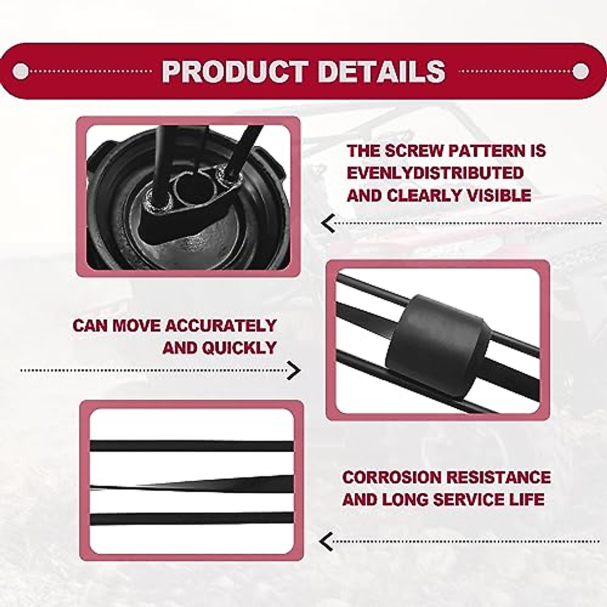 Gas Cap With Gauge Ranger Gas Cap Compatible With Polaris Ranger 400 425 500 700 Upgraded UTV OEM 1240119